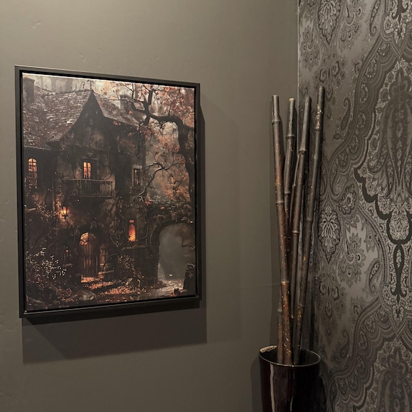 Vertical Mid Century Modern Wall Art, Tall Narrow Stylish Painting ...