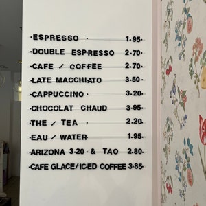 Hanging Menu Sign, Magnet Letter Board Cafe Wall Menu, Hanging Cafe ...