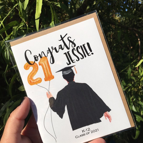 Personalized Graduation Card for Class of 2025, Congratulations Grad ...