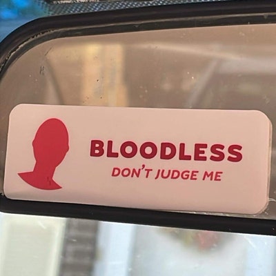 Bloodless Effect Sticker bloodless Don't Judge Me Vampire, Happy Decal ...
