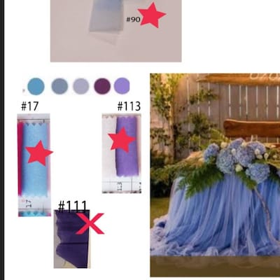 Tulle and Chiffon Table Skirting , POOLING Tulle and Chiffon Table ...