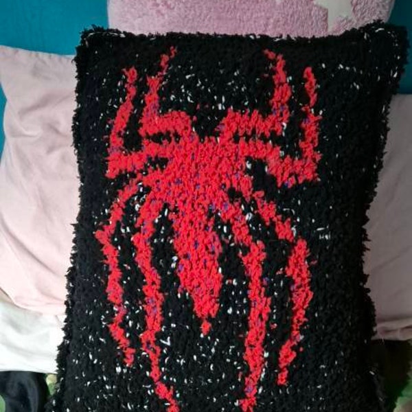 Grid Pattern | Spider Man Crochet Pillow Pattern - Etsy