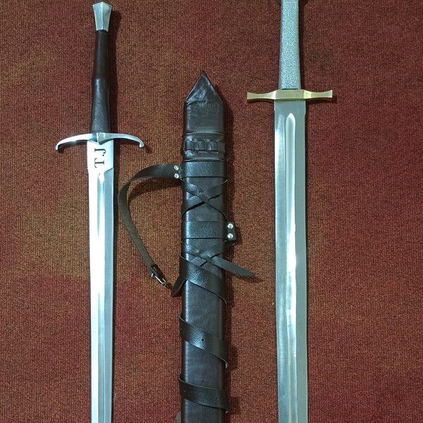 Smith Hand-forged 42'' Ragnar Sword With Scabbard Premium Quality 5160 ...