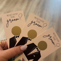 Who Has the Groom, Scratch off Game, Bridal Shower Games, Printed ...