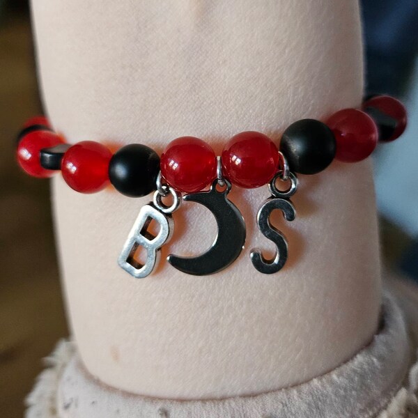 Hazbin Hotel Lucifer Gemstone Bracelet - Etsy