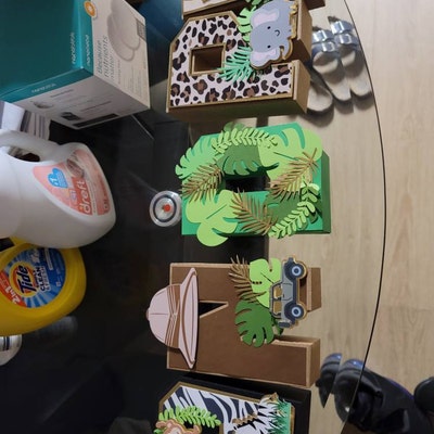 Wild One 3D Letters, Safari Themed 3D Letters, Jungle Themed 3D Letters ...