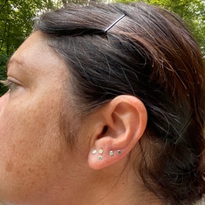 10 Pairs 20 Units Earring Posts W/ Round Pad 3mm , 4mm , 5mm , 6mm ...