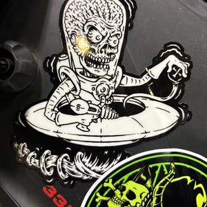 Psycho Zombie Vinyl Sticker, Horror Punk Decal, Psychobilly Rockabilly ...