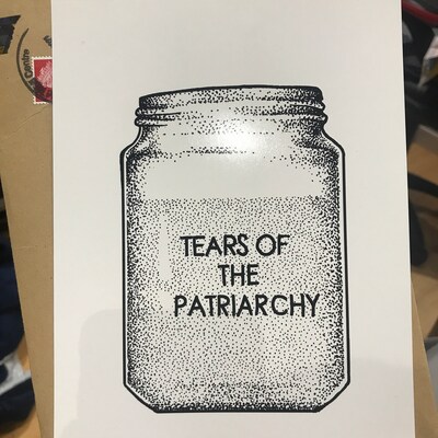 Anti-patriarchy Print Black and White Feminist Girl Gang Anti Trump - Etsy