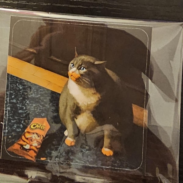 Fat Cat Eats Cheetos and Experiences Existential Dread | Meme Art Re ...