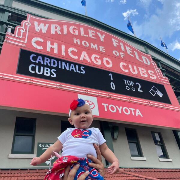 Cardinals and Cubs House Divided Outfit, House Divided Baby Outfit ...