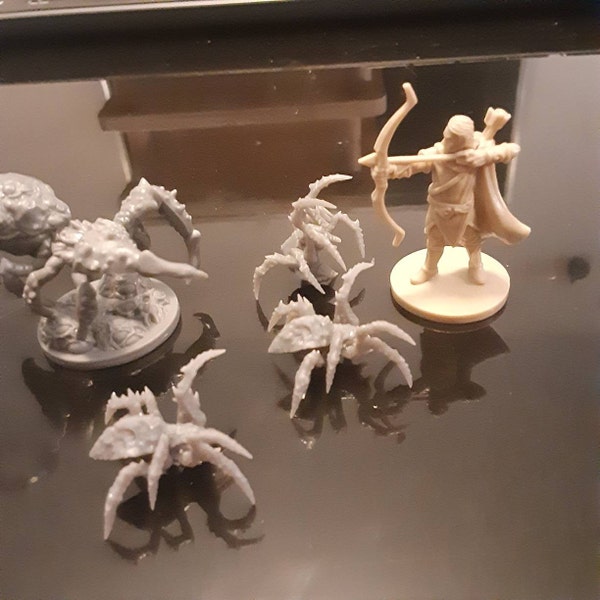 Giant Spiders - Dnd Monster - Spider - 3d Printed Fantasy Mini - 28mm ...