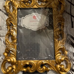 Gold Baroque Frame 5x7 Photo Picture Frame Wedding Table Number Holder ...