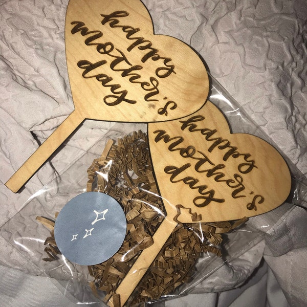 Mother's Day Planter Tag - Wood Plant Tag - Gardening Gift - Gift for ...