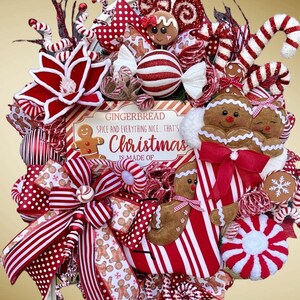 Gingerbread Wreath Attachment, Gingerbread Couple, Christmas Gingie ...