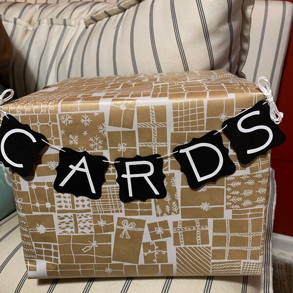 Cards Banner, Mini Cards Banner, Small Cards Sign, Petite Cards Banner ...