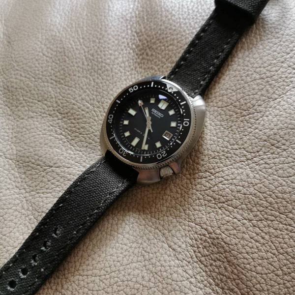 Basque Olive Canvas Watch Strap From 15oz Canvas, 20mm, 22mm, 24mm ...