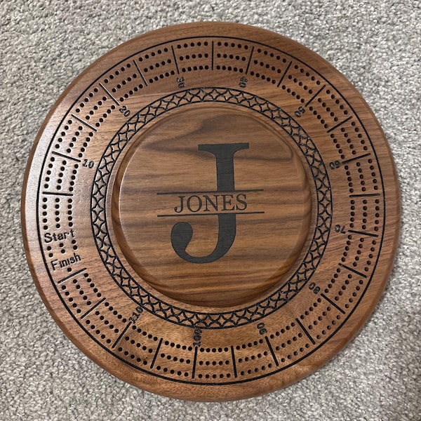 RUSTIC KNOTTY WALNUT Cards 'N Marbles With Handle - Etsy