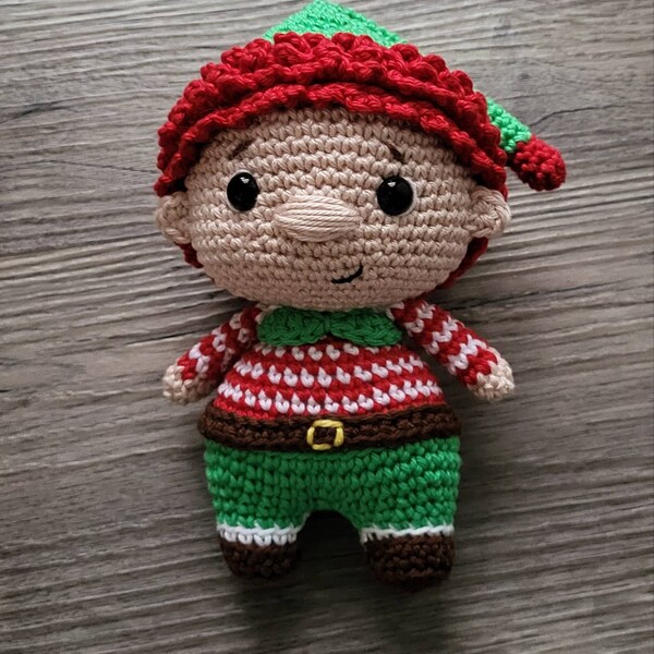 Charlie the Elf Crochet PATTERN, Crochet Elf, Amigurumi Christmas Elf ...