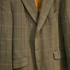 Daks Tweed Jacket, Size 42S, Grey Windowpane Check, Mens Tweed Blazer ...