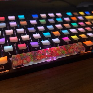 Keycap-resin White Dream Keycap-colorful Aurora Keycap Cool - Etsy