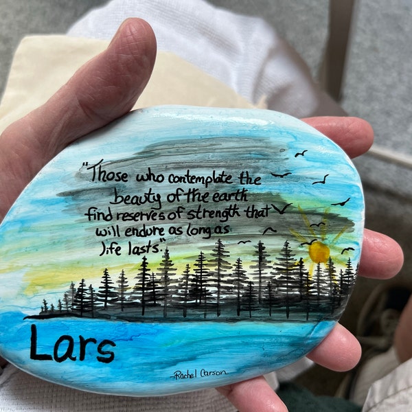 Elk Stone Painting. Spirit Animal. Unique Gift. - Etsy