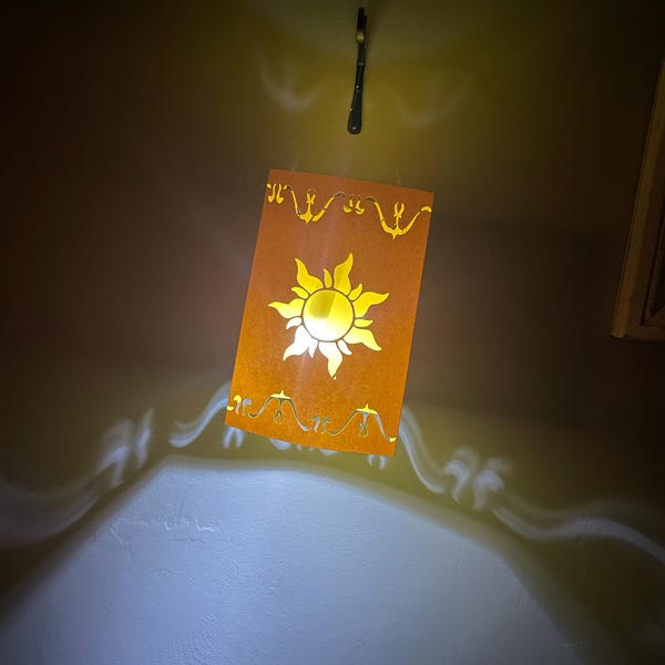 Tangled Lantern | Rapunzel Lantern | Small Tangled Non-hanging Paper ...
