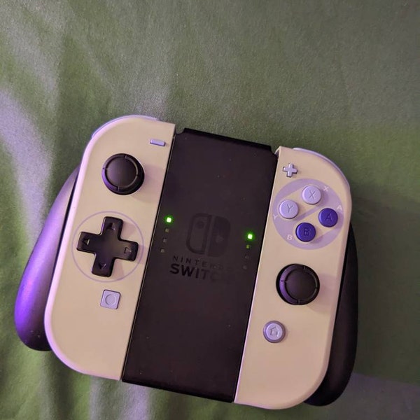 SNES Super Nintend Inspired - Soft Touch - Custom Joycons for the ...