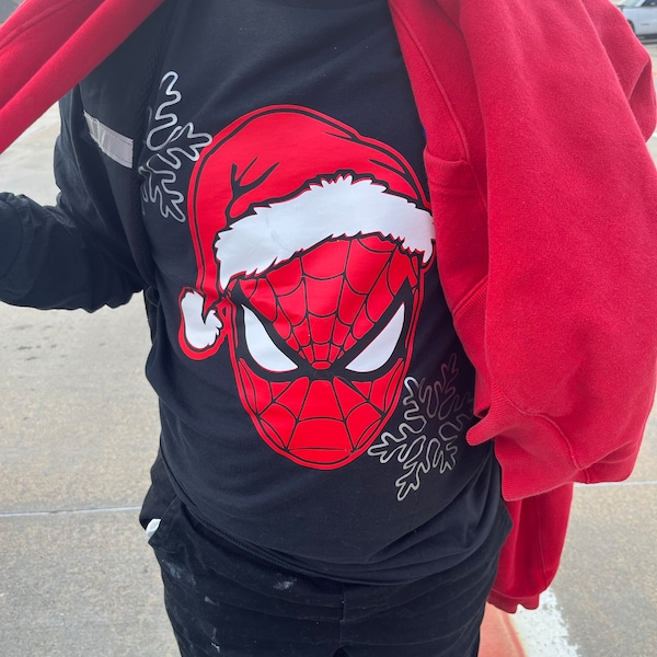 Spider Christmas SVG Santa Hat Layered Spider Spider Santa PNG ...