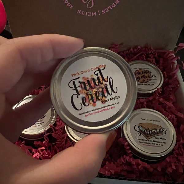 Gift Box - Six Tins | Foodie Wax Melt Gift Box - Choose Your Scents ...