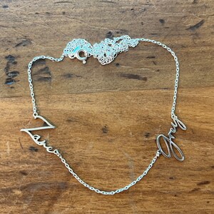 Year Necklace Custom Number Necklace Name and Date - Etsy