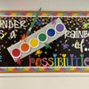 Teachers School Bulletin Board Cutouts DIY Kit rainbow of Possibilities ...