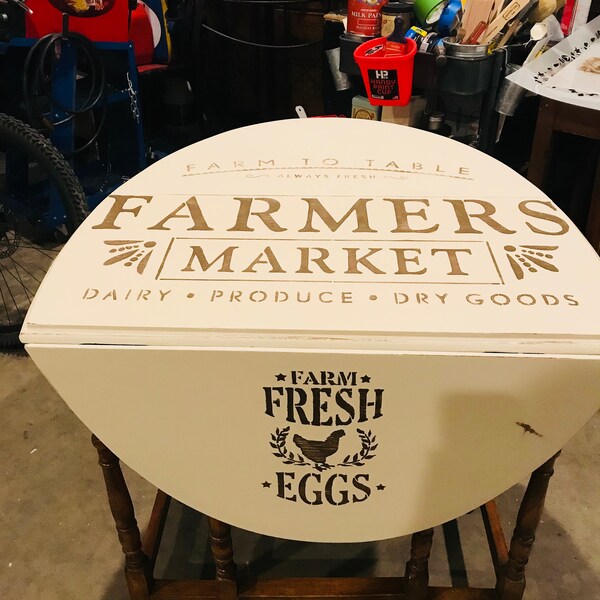Farmers Market Stencil, Reusable Stencil, Stencil for Painting, Farm to ...
