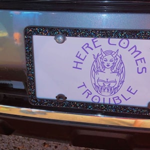 Girly Middle Finger Funny Front License Plate Vanity Plate - Etsy