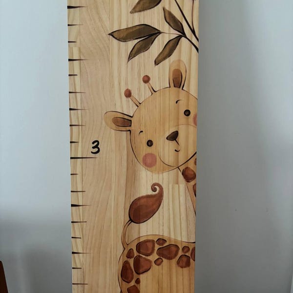Growth Chart for Kids Lion, Wood Growth Chart for Kids, Child Growth ...