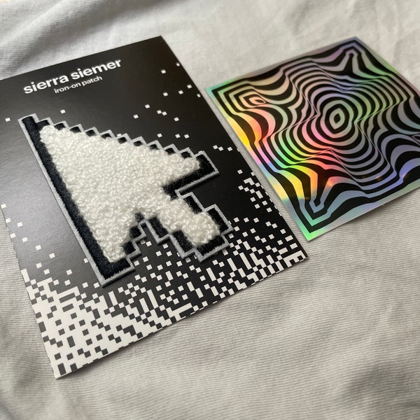 Fuzzy Chenille Mouse Pointer Iron-on Patch - Etsy