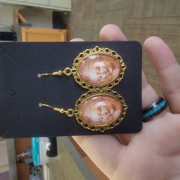 La Scapigliata by Leonardo Da Vinci Earrings - Etsy