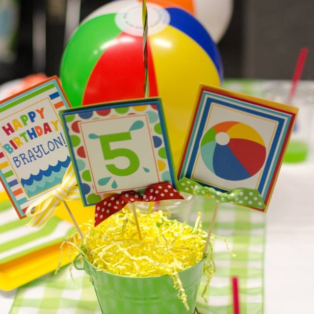 Beach Ball Centerpieces