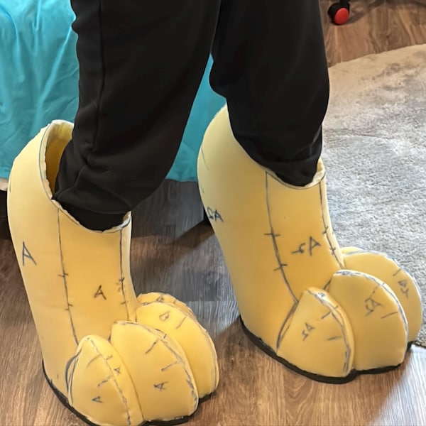 DIGITAL Digitigrade Fursuit Feet Paws Pattern for Fursuits - PDF ...