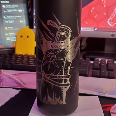 Princess and Hero Laser Engraved Water Bottle - Etsy