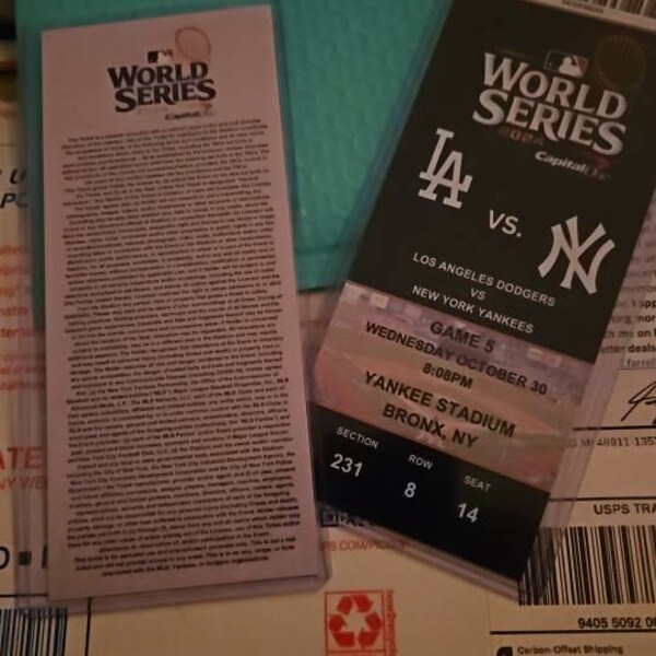 Sports Event Commemorative Souvenir Ticket Stub (nba, Nfl, Pga, Nhl, Ncaa, Championship ...