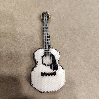 Beaded Miniature Electric Guitar Tutorial/pattern/instructions/pdf ...