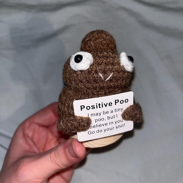Handmade Crochet Positive Pooh,little Funny Gift,crochet Shit/crap ...