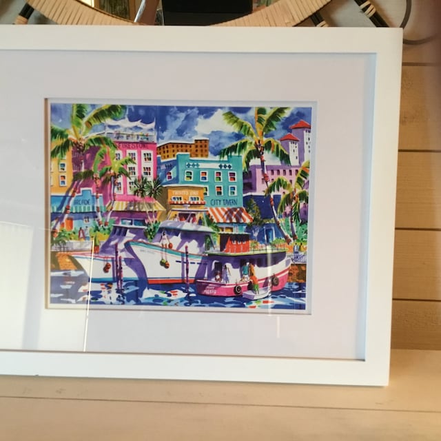 Tropical Beach Watercolor Art by Ellen Negley by NegleyWatercolors