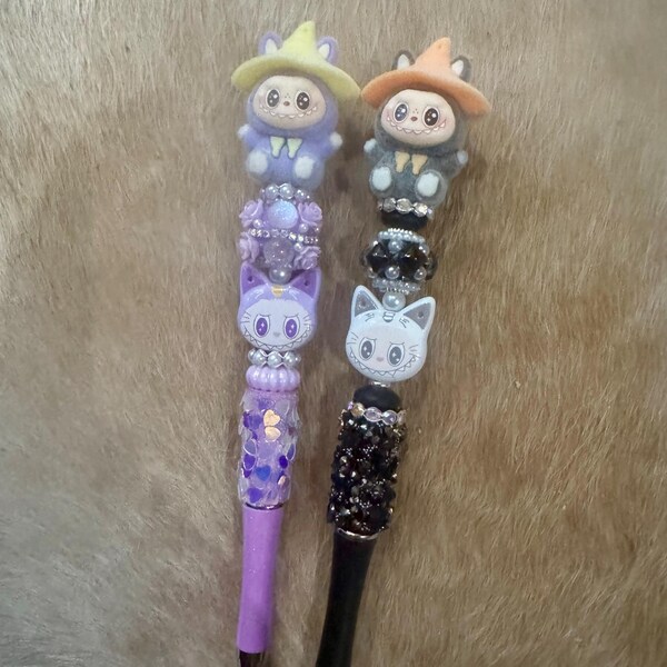 DEMON SLAYER Fancy PEN | Cute Custom Beaded Pens | Fun Gift | Office ...