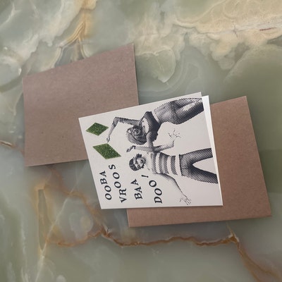 You Make Me Go Weird Greeting Card - Etsy