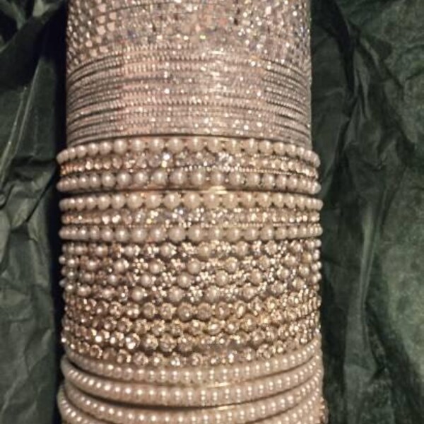 Silver Bridal Set - Pearl Indian/ Pakistani Style With Jhumka Earring ...