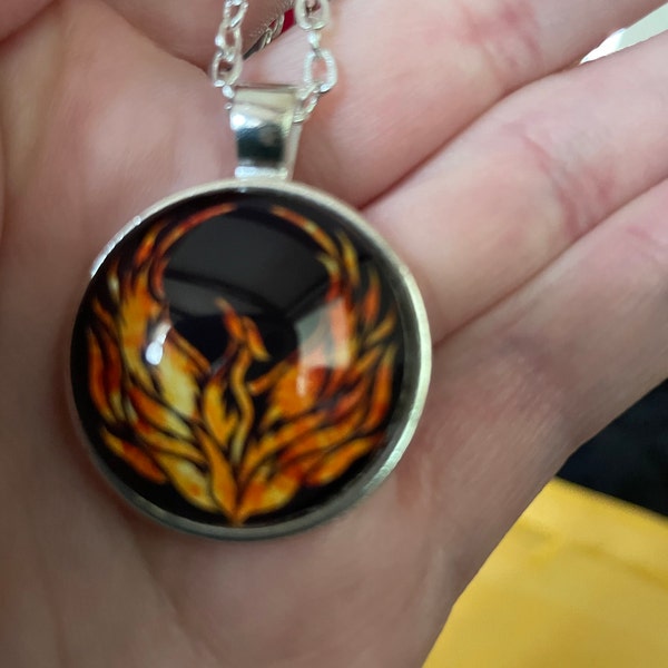Phoenix Pendant, Phoenix Necklace, Phoenix Jewelry, Occult Jewelry ...