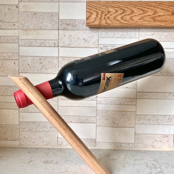 Gravity Wine Bottle Holder, Balancing Wine Bottle Holder, Wine Bottle Rack, Gravity Bottle ...