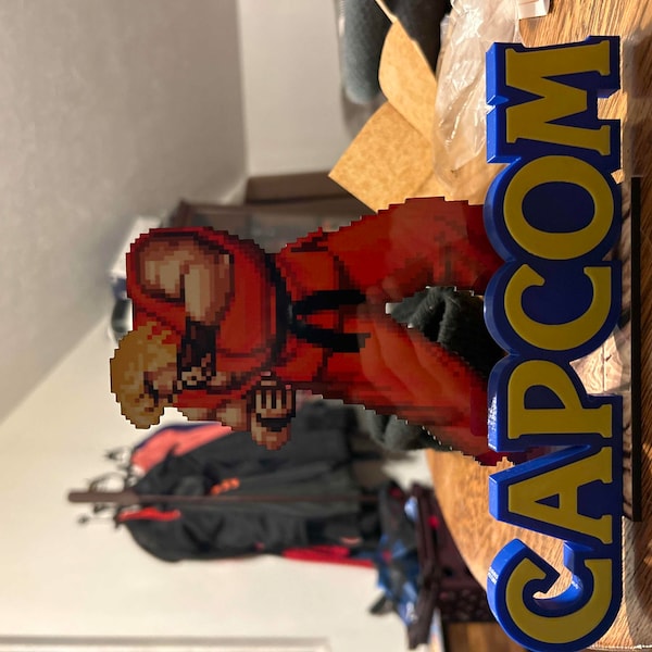 Capcom Video Game Logo Sign 8.25in (3D Printed, Man Cave, Game Room ...
